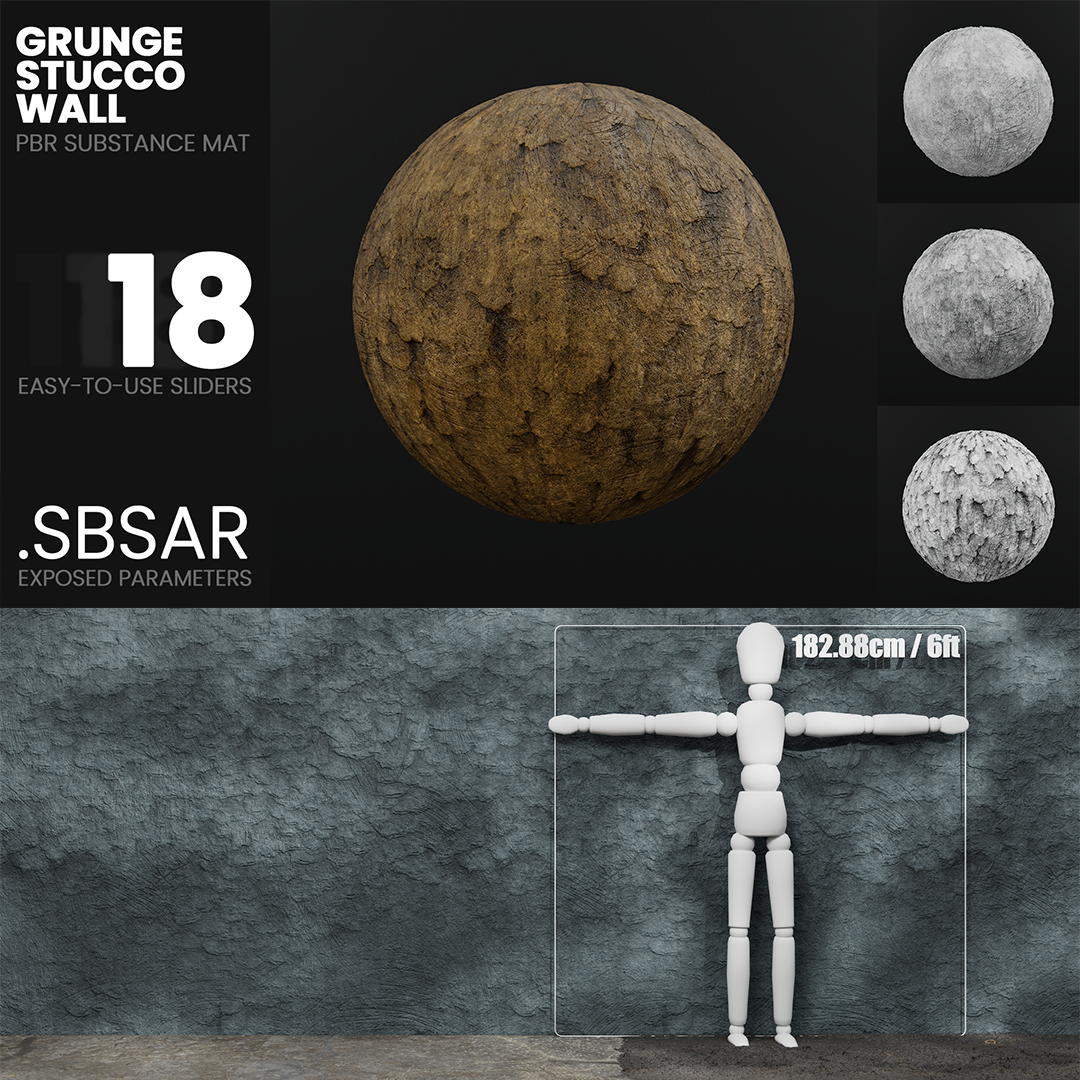 Substance Material - Grunge Stucco Wall