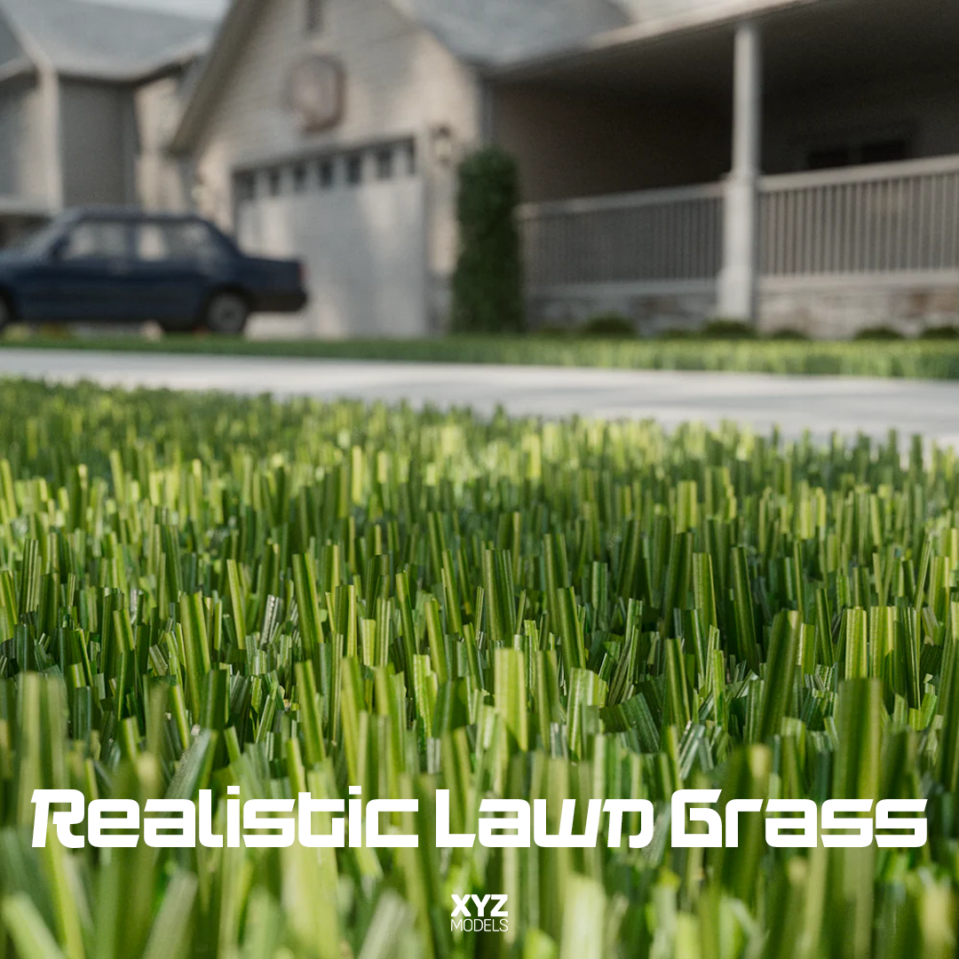 Realistic Lawn Grass