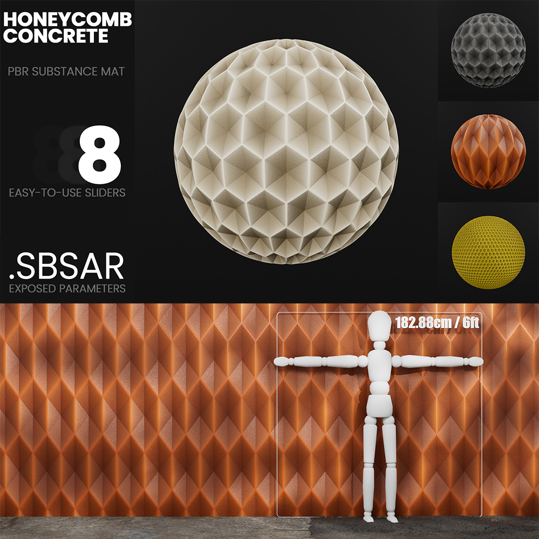 Substance Material - Honeycomb Concrete