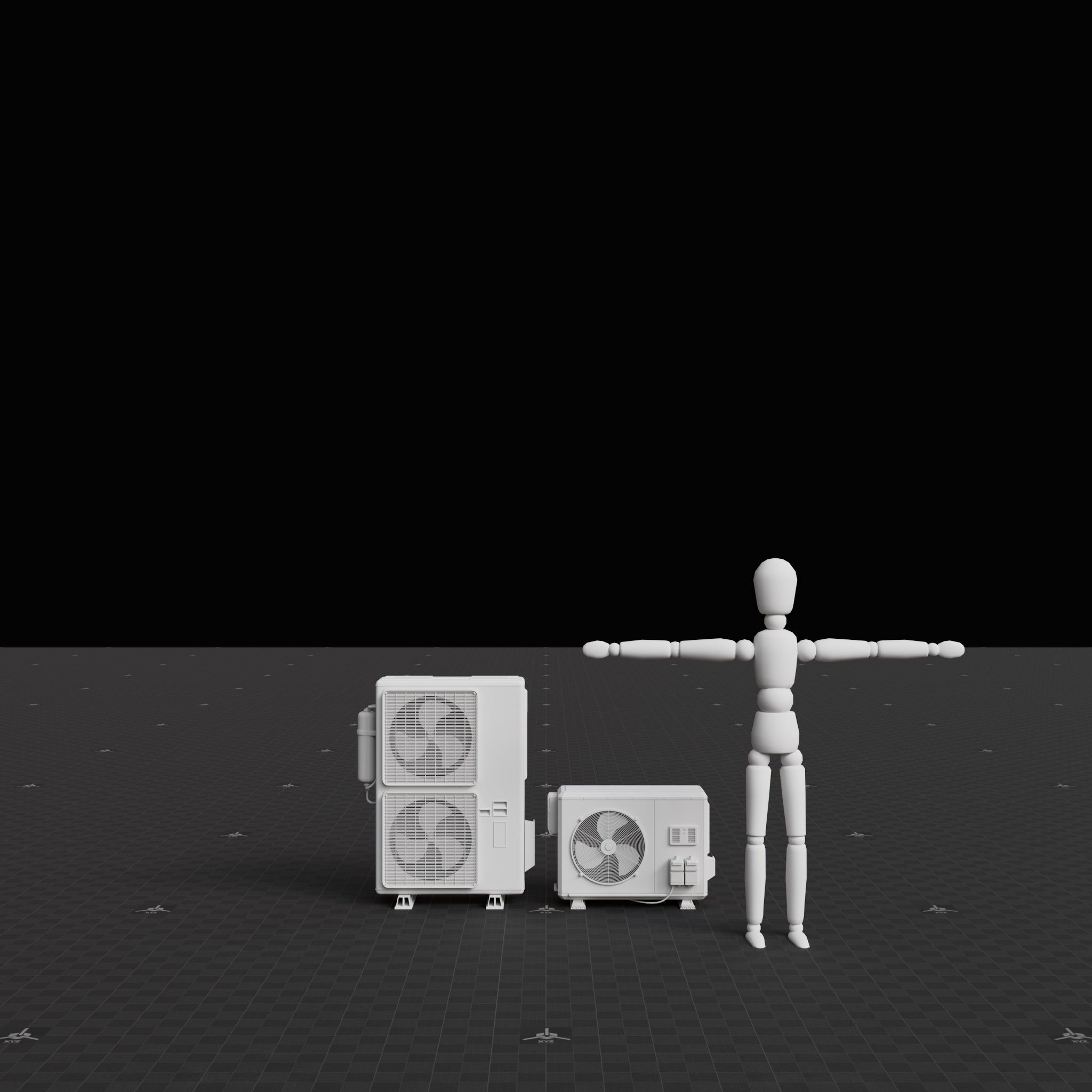 Base Mesh - Cyberpunk - AC Unit Set