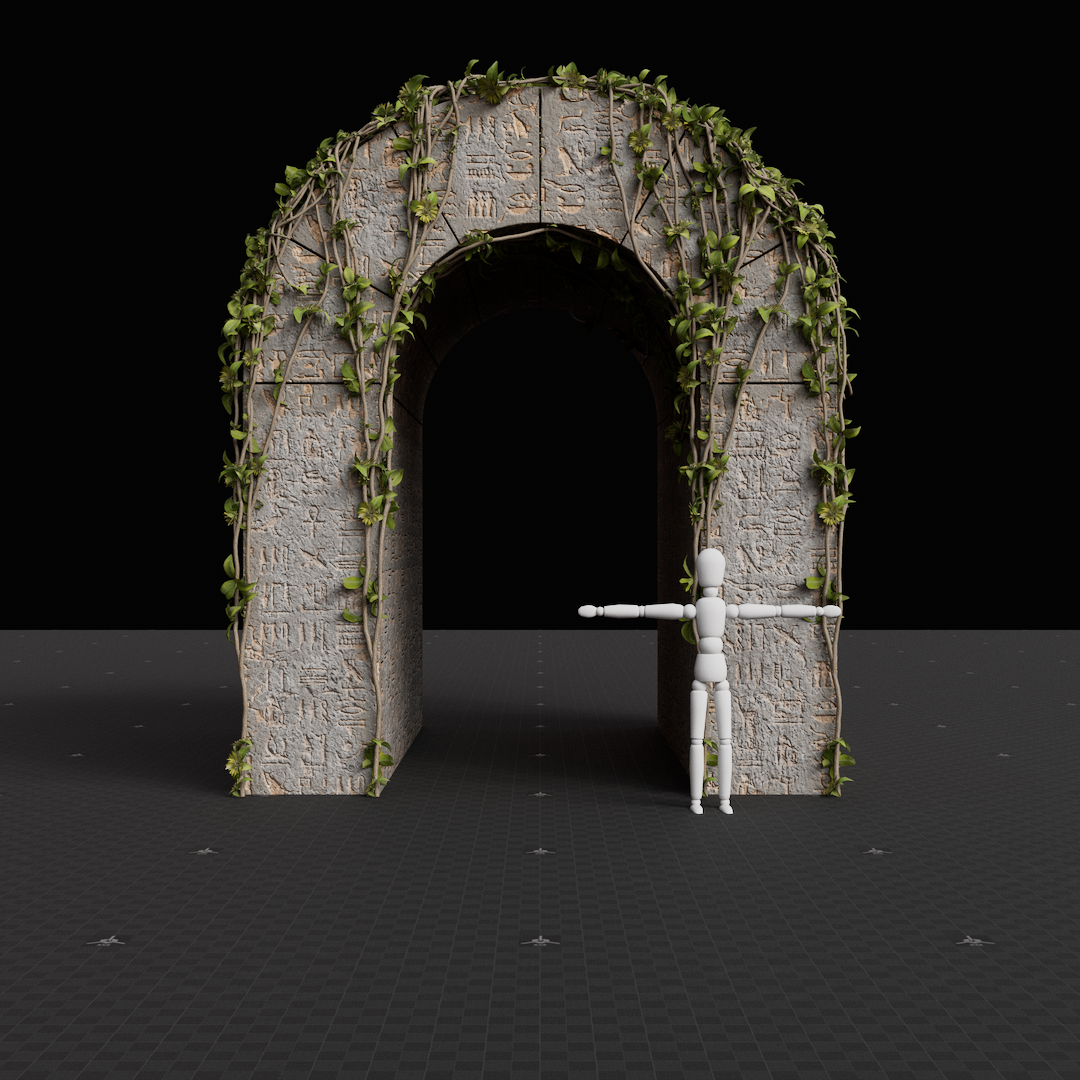 Ancient Round Archway Long